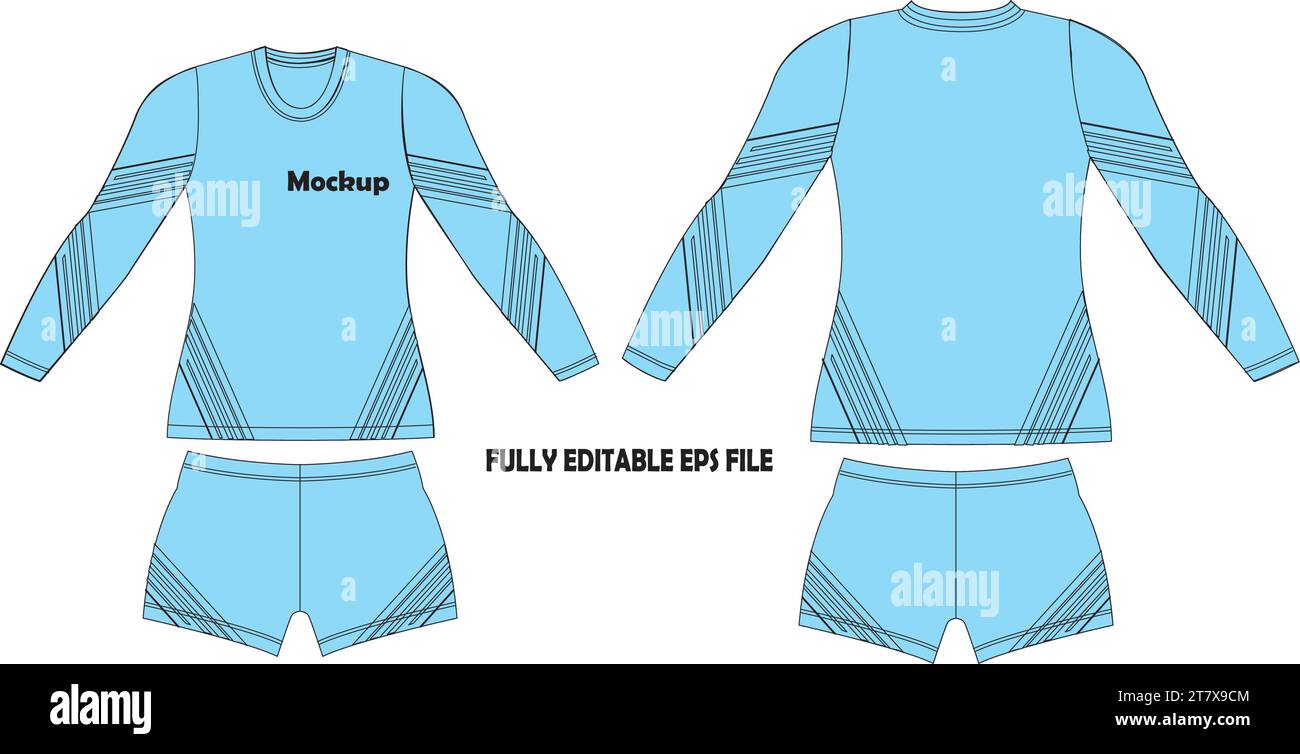 Volleyball Uniform Mock up Vector Stock Vector Image & Art - Alamy