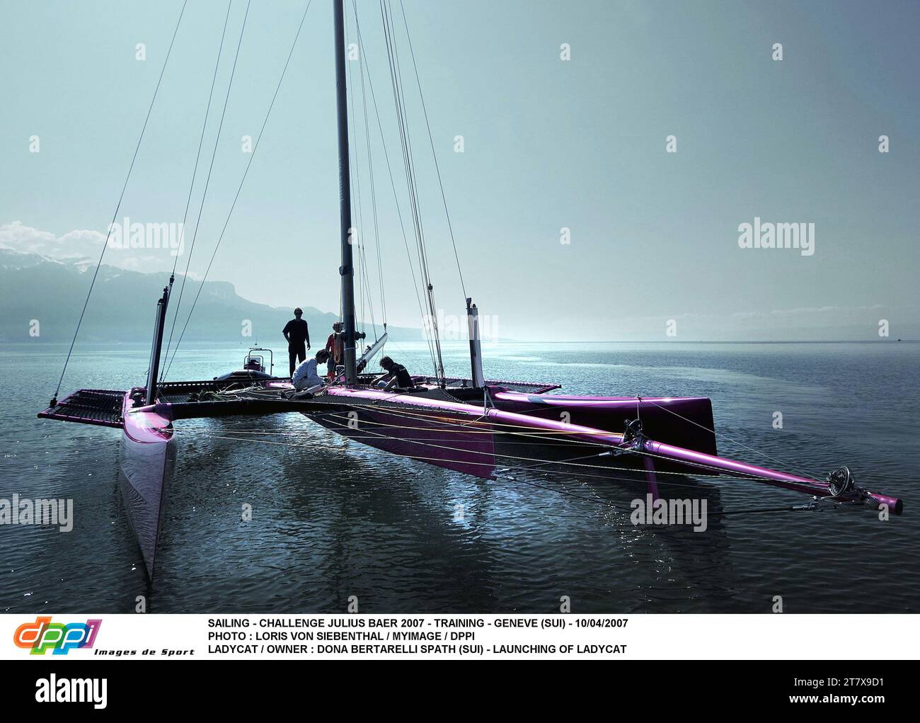 Launching the catamaran hi-res stock photography and images - Alamy