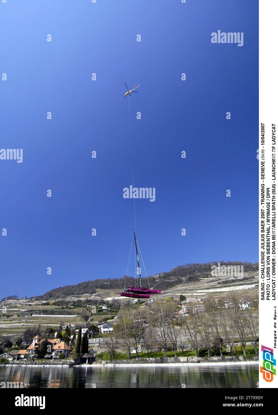 Launching the catamaran hi-res stock photography and images - Alamy