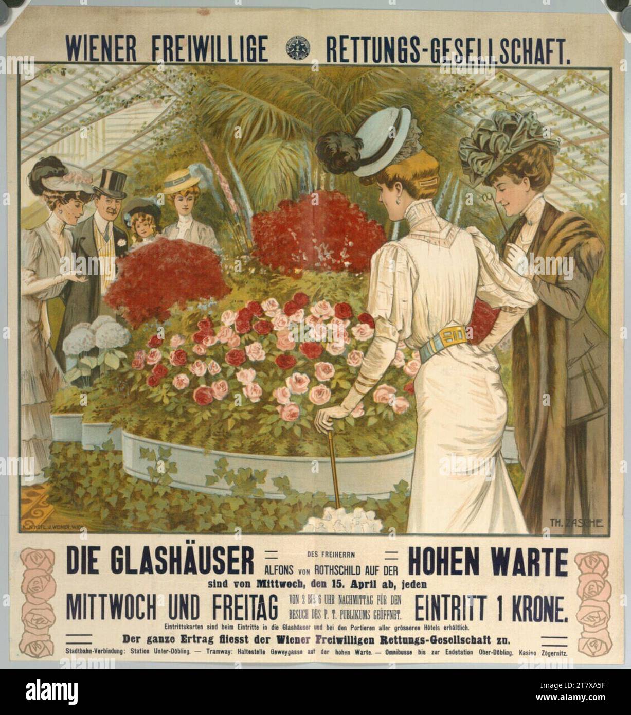 Theodor Zasche Viennese voluntary emergency company; The glass houses ...