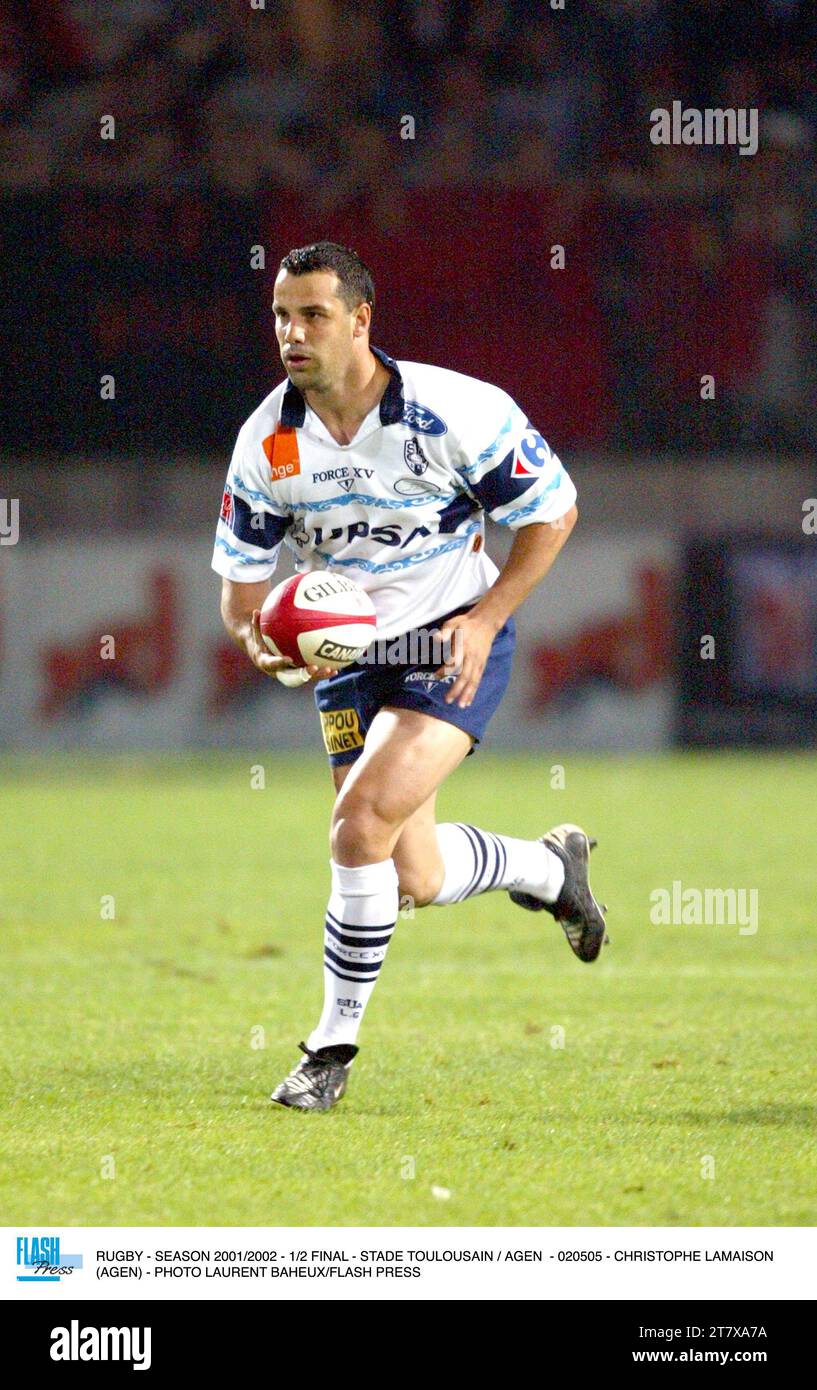 RUGBY - SEASON 2001/2002 - 1/2 FINAL - STADE TOULOUSAIN / AGEN - 020505 ...