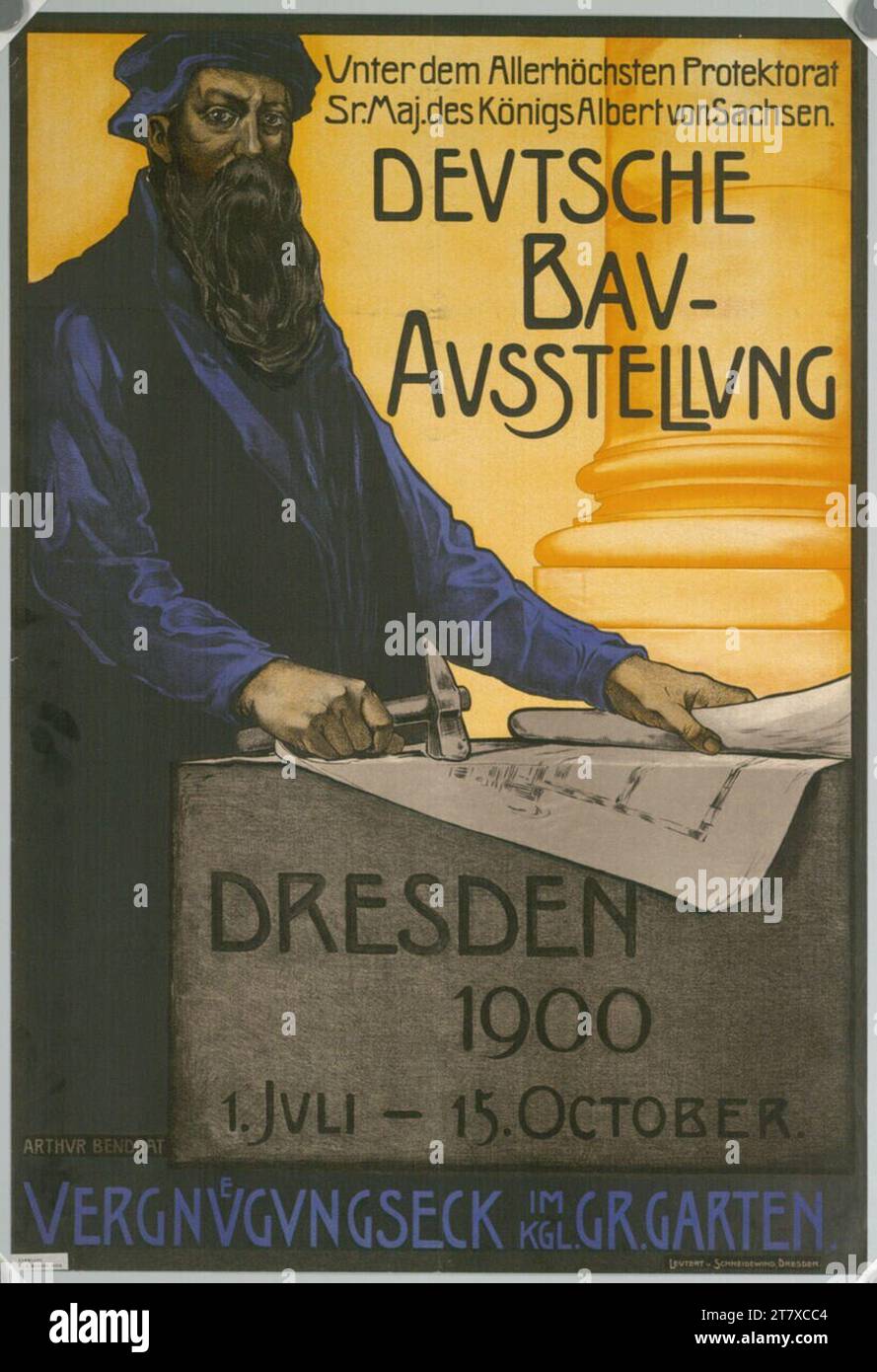 Arthur Bendrat German building exhibition; Dresden 1900. Color 1900 ...