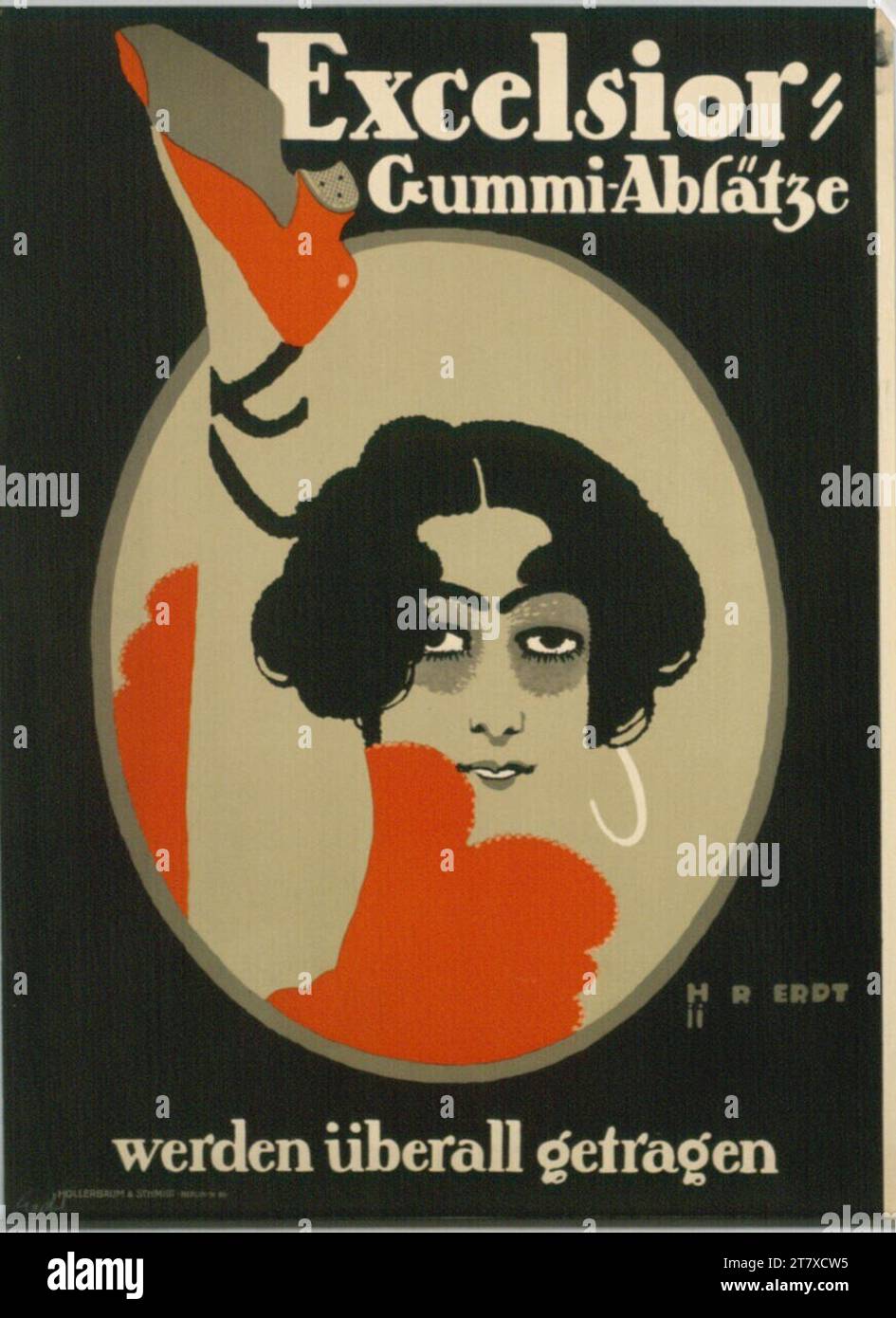 Hans Rudi Erdt Excelsior rubber heel. Color 1911 , 1911 Stock Photo - Alamy