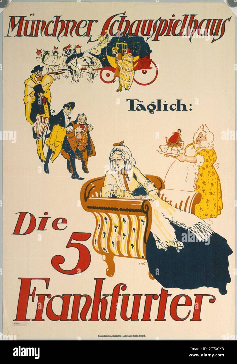Ferdinand Götz Münchner Schauspielhaus; The 5 Frankfurter. Color after ...