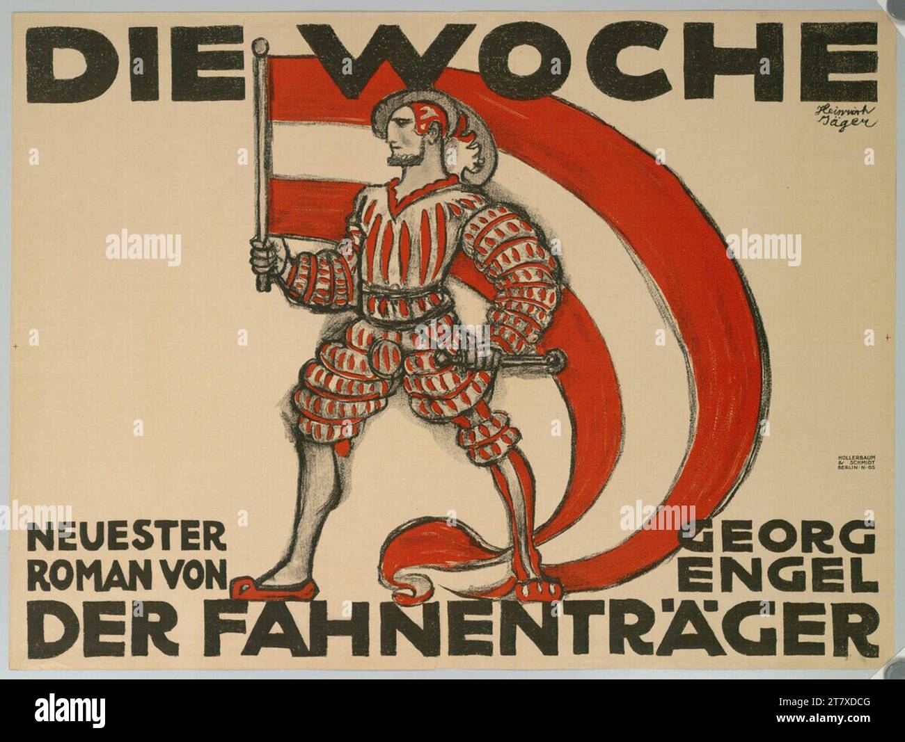 Heinrich Jäger THE WEEK; The latest novel by Georg Engel; The flag ...