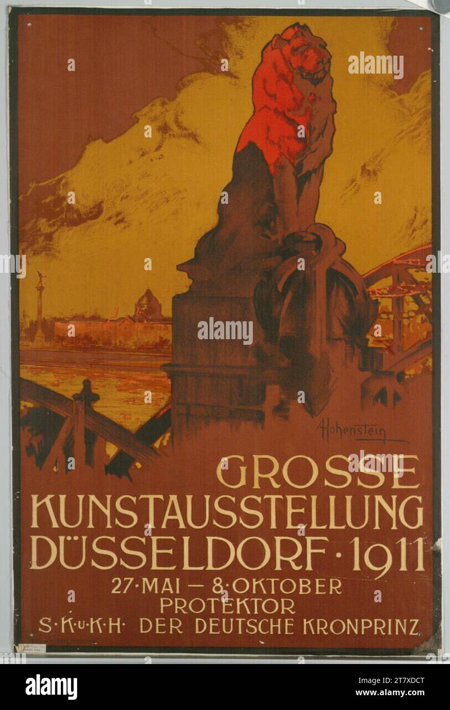 Adolf Hohenstein Large art exhibition Düsseldorf 1911. Color 1911 ...