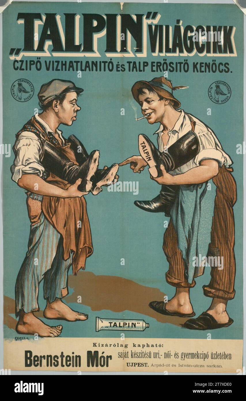 Richard Geiger Talpin "world article. Color around 1910 Stock Photo - Alamy