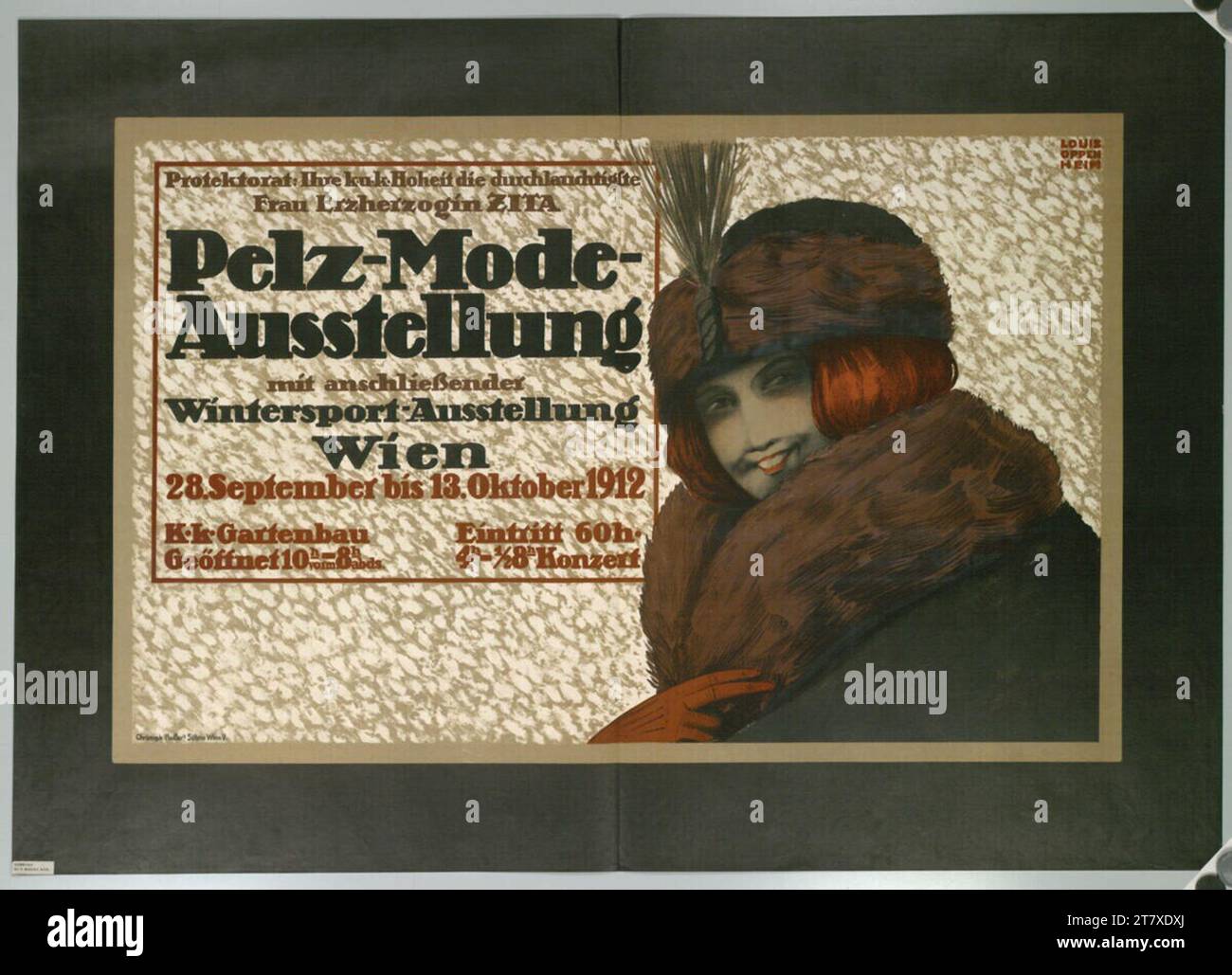 Louis Oppenheim Fur-fashion exhibition; Vienna; 1912. Color 1912 , 1912 ...