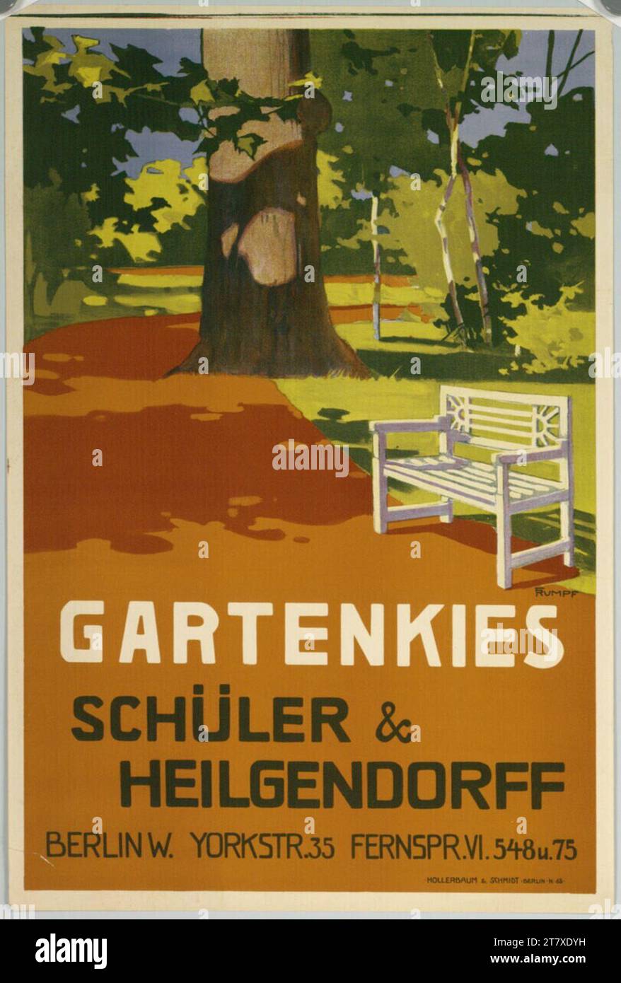 Fritz Carl Georg Rumpf Garden gravel; Student & Heilgendorff; BERLIN ...