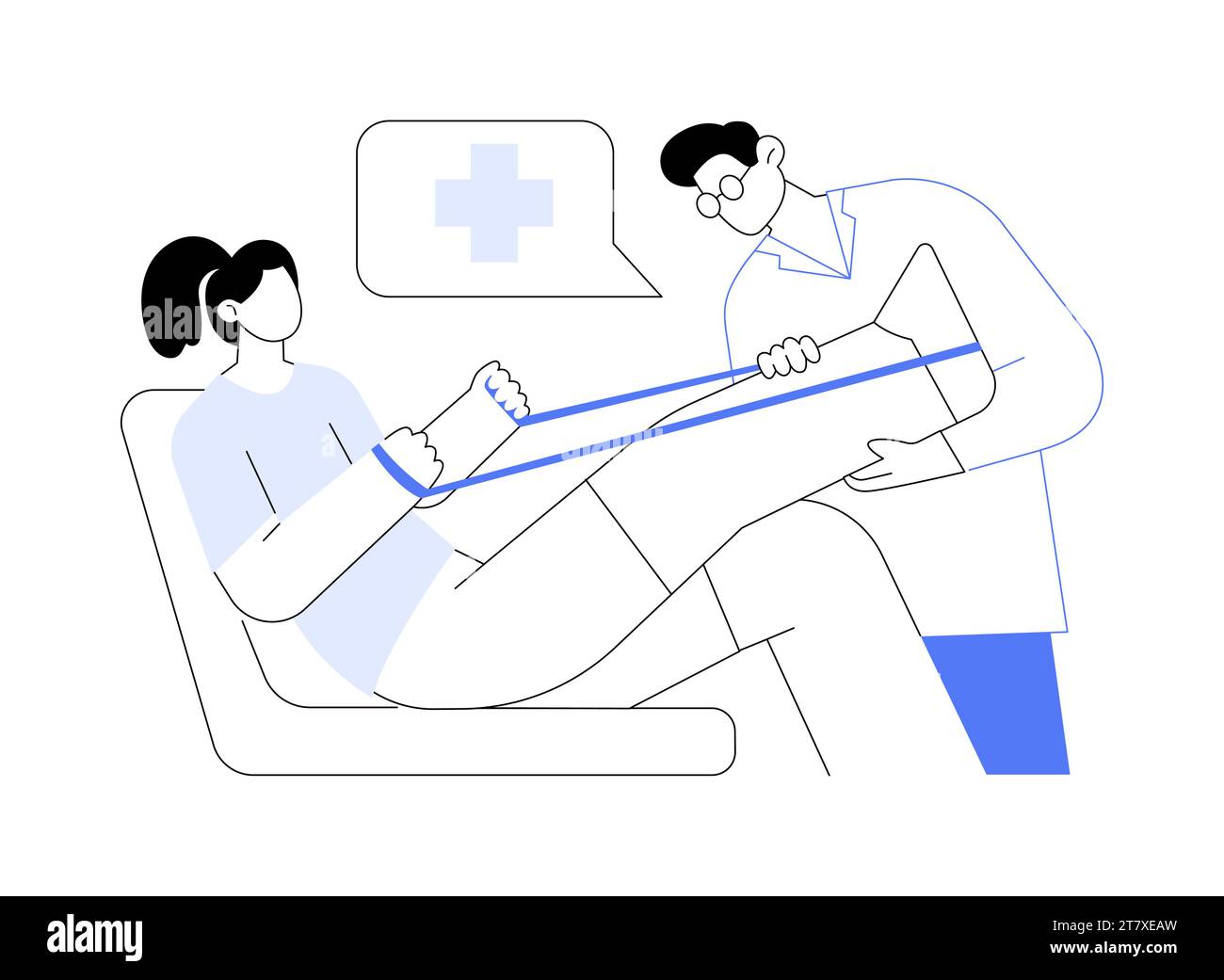 Sports injury management abstract concept vector illustration Stock ...