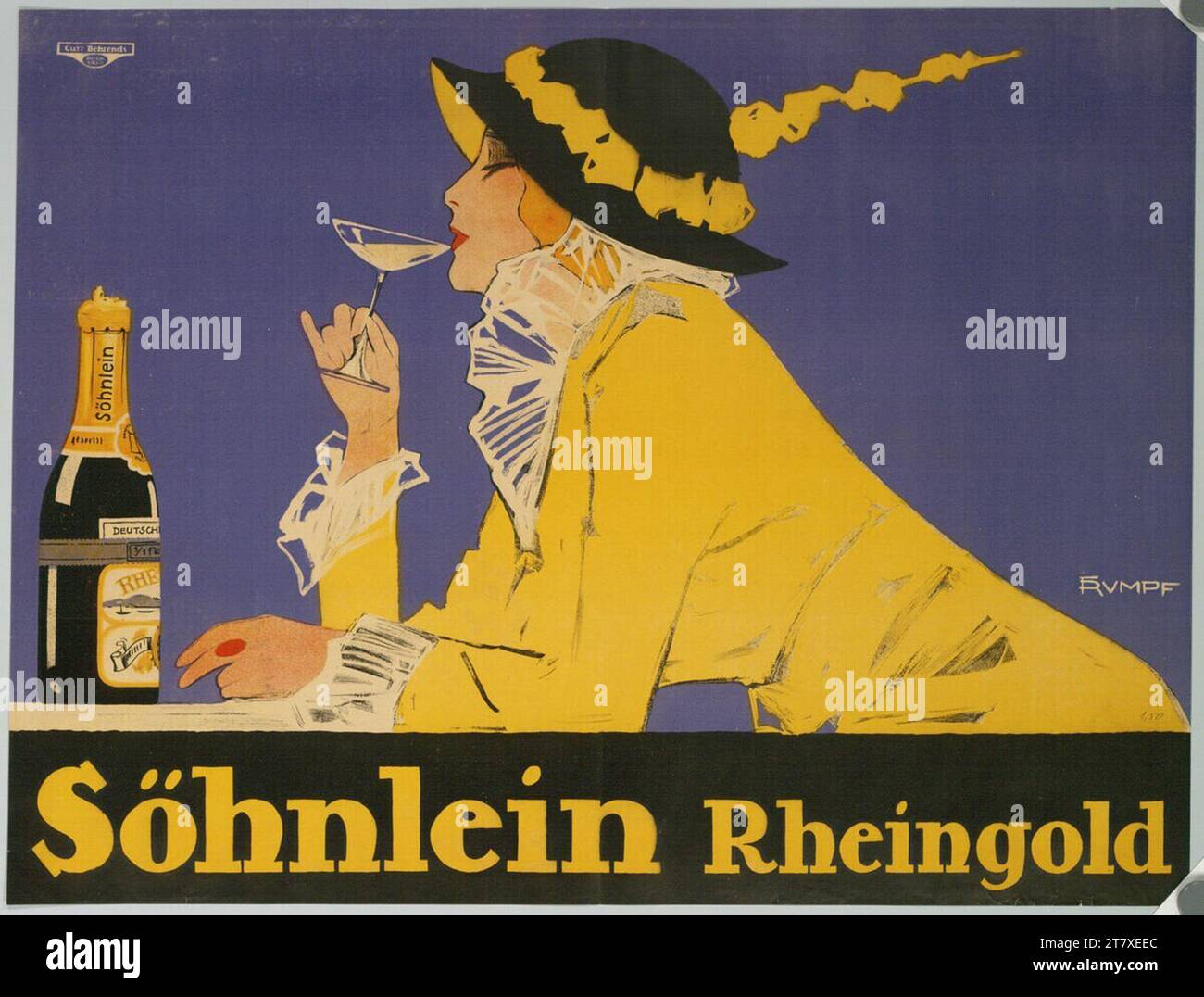 Fritz Carl Georg Rumpf Söhnlein Rheingold. Color before 1914 Stock ...