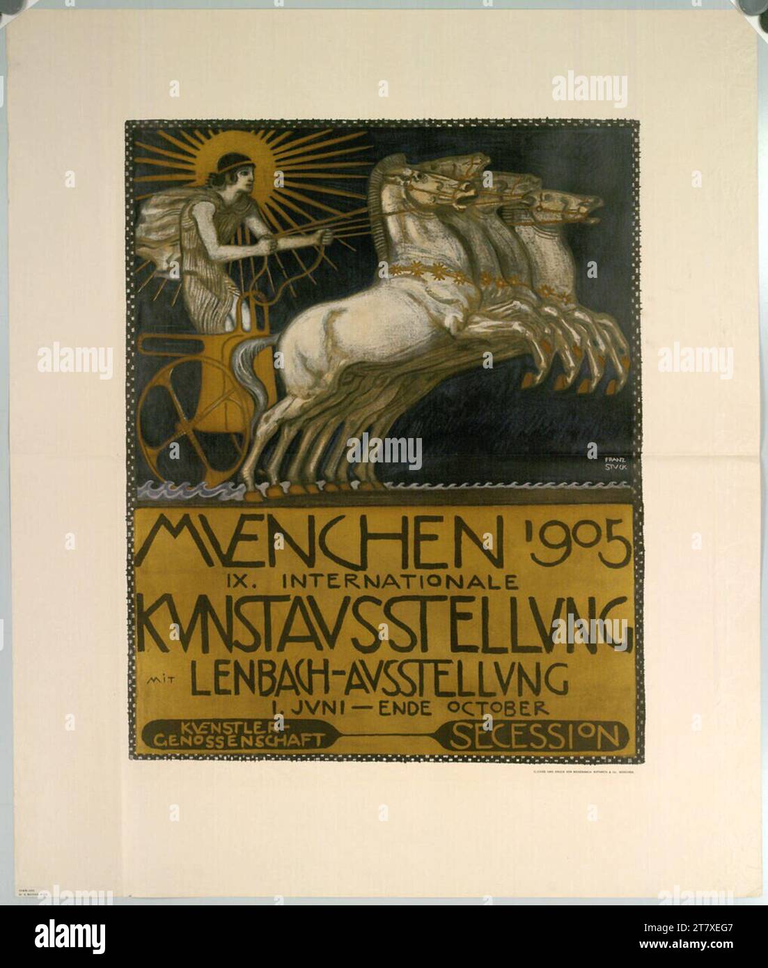 Franz von Stuck Munich 1905; IX. International art exhibition with Lenbach exhibition; Artists ...