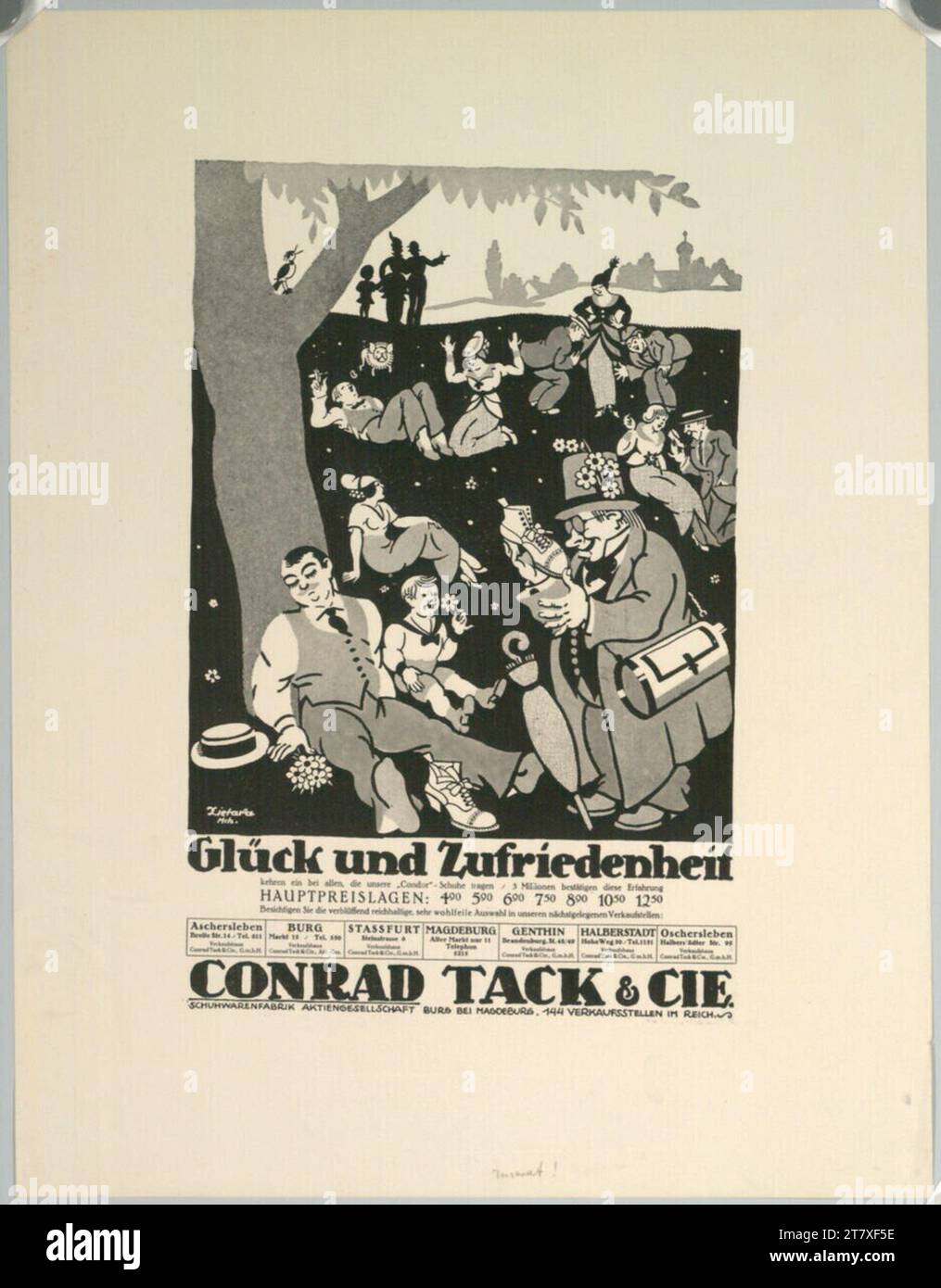 Walenty Zietara Luck and happiness; Conrad Tack & Cie .. Lithography ...