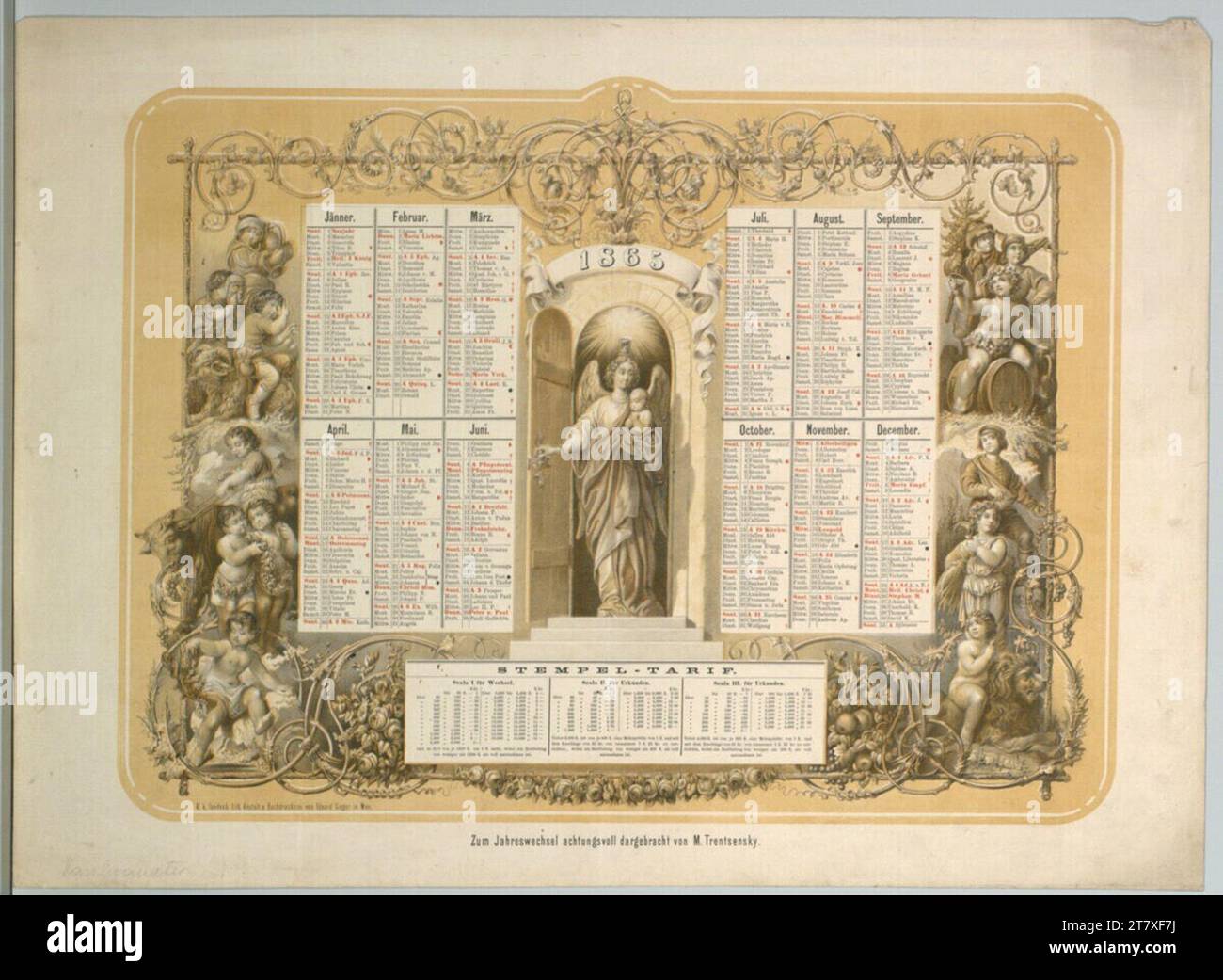 Picture calendar 1864 hi-res stock photography and images - Alamy