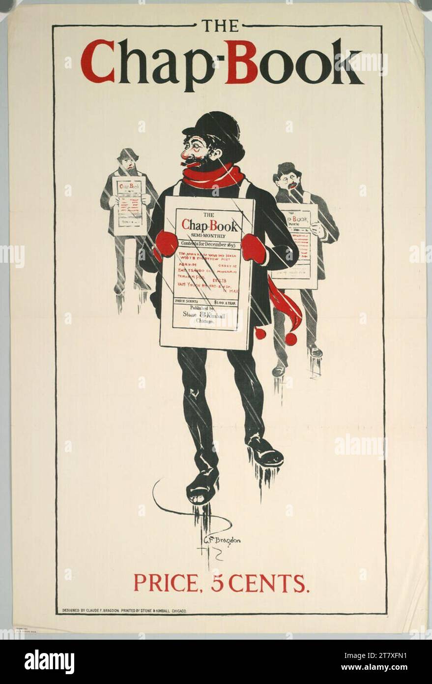 Claude Fayette Bragdon THE Chap-Book; Stone & Kimball, Chicago. Color ...