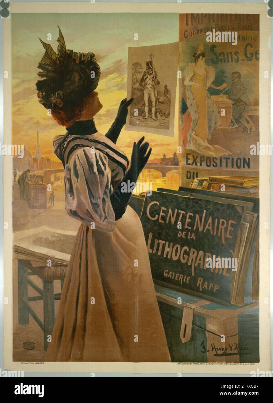 Friedrich Hugo d' Alési Centenary of lithography; Rapp. Color 1895 ...