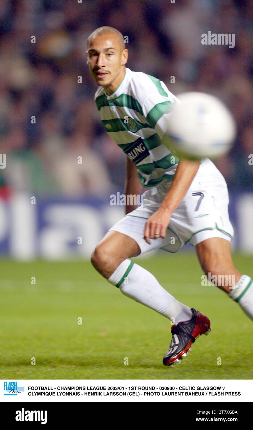 Larsson celtic champions league hi-res stock photography and images - Alamy