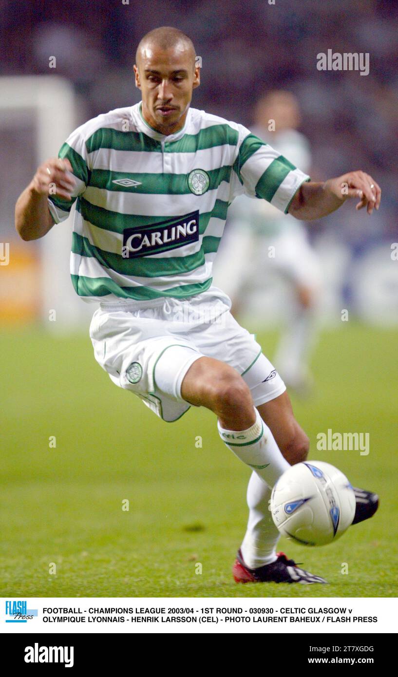 Glasgow celtic larsson hi-res stock photography and images - Alamy