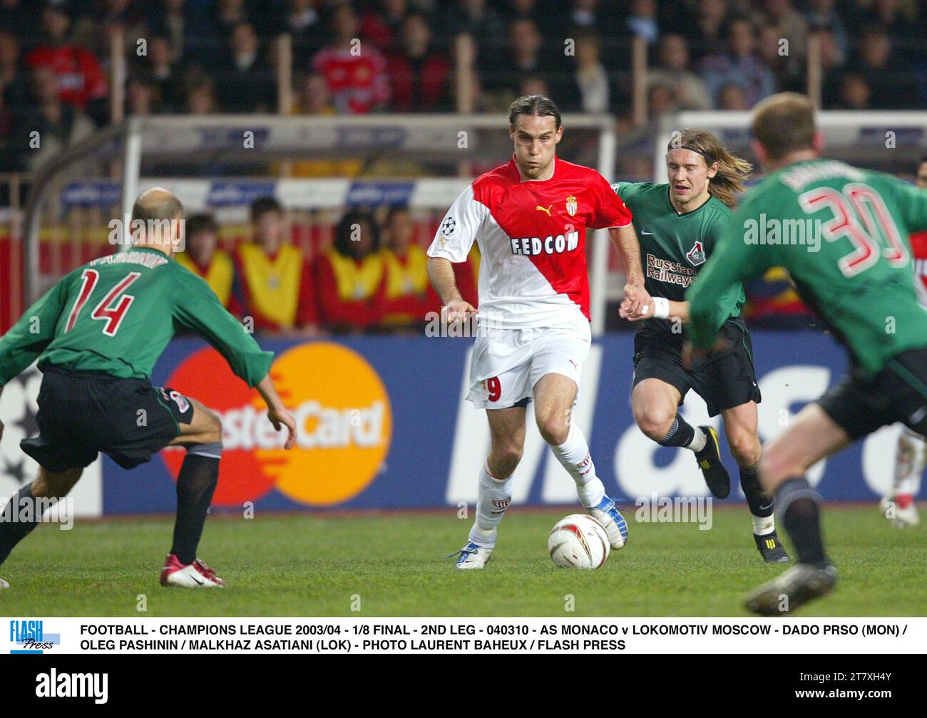 FOOTBALL - CHAMPIONS LEAGUE 2003/04 - 1/8 FINAL - 2ND LEG - 040310 - AS MONACO v LOKOMOTIV ...