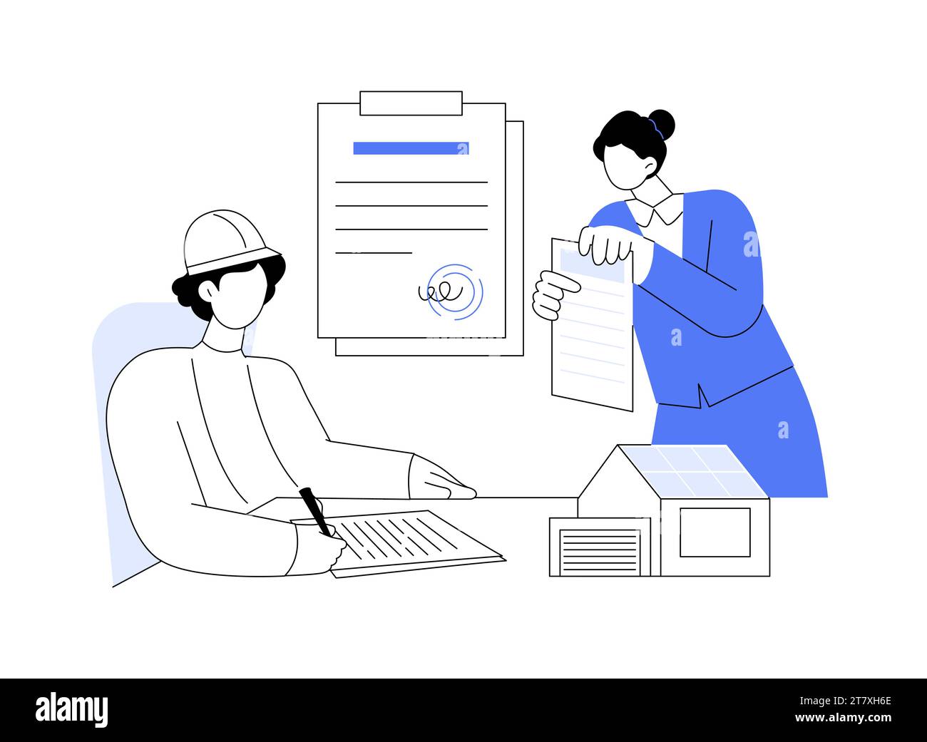 Construction insurance abstract concept vector illustration Stock ...