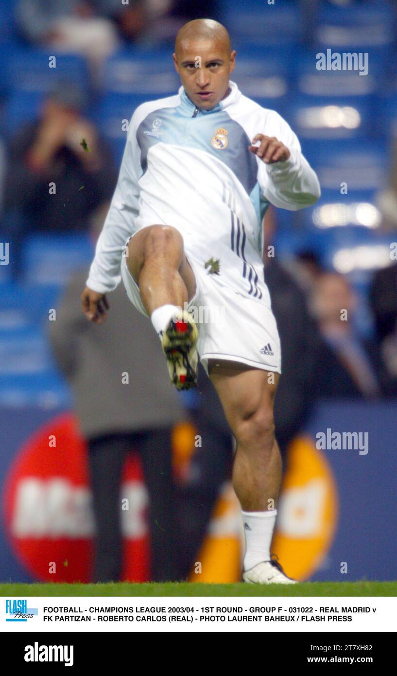Roberto carlos real madrid 2003 hi-res stock photography and images - Alamy