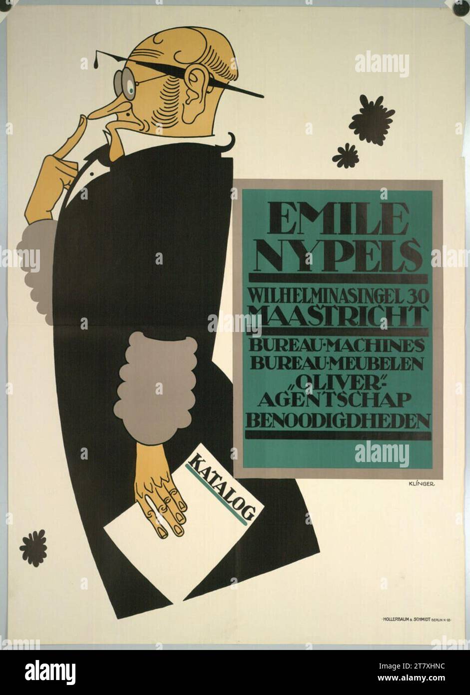 Julius Klinger Emile Nypels; Maastricht; Bureau machines; Desk ...