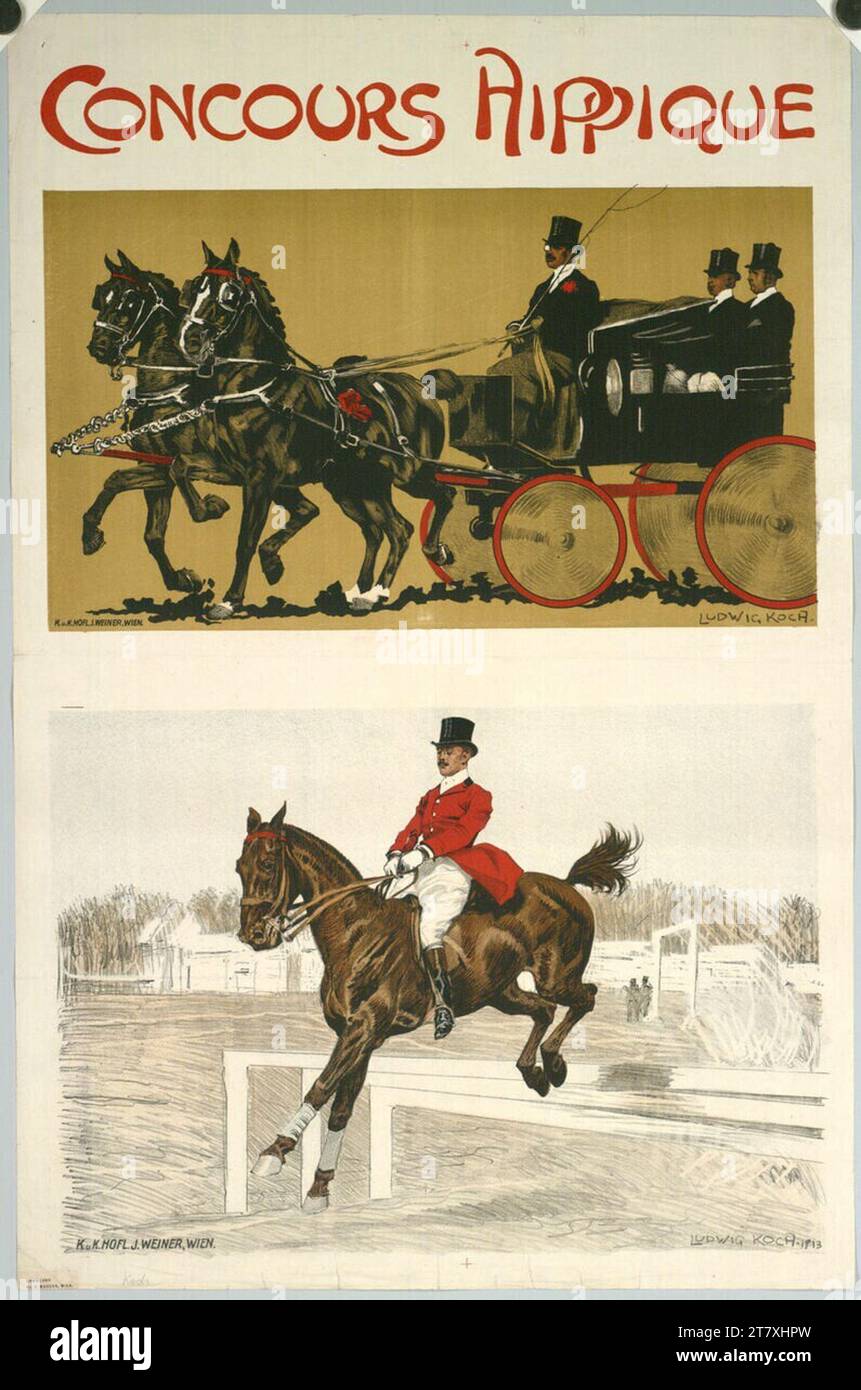 Ludwig Koch HORSE CONTEST. Color 1913 , 1913 Stock Photo - Alamy