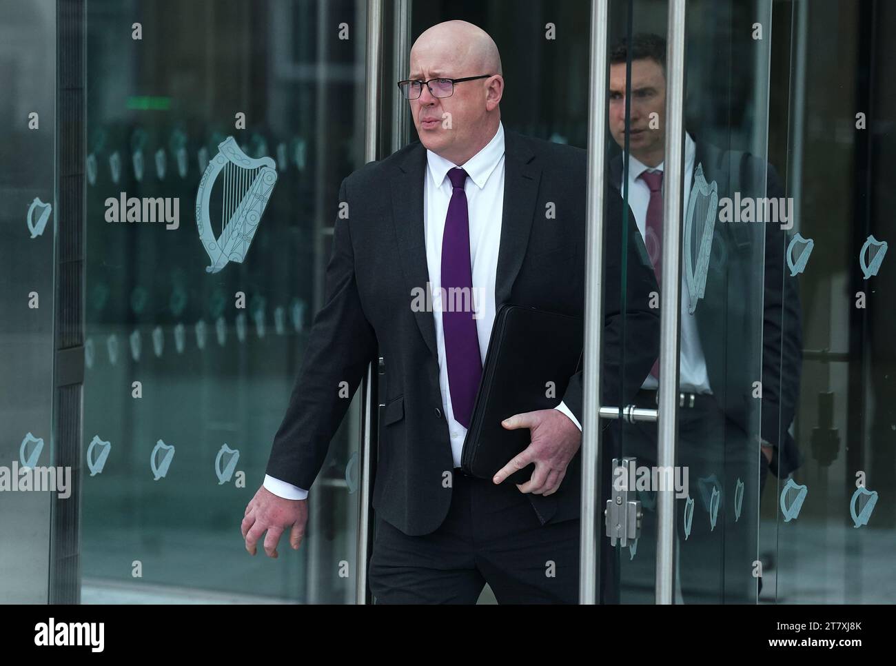 Detective Superintendent Patrick O'Callaghan (left) leaving the Central ...