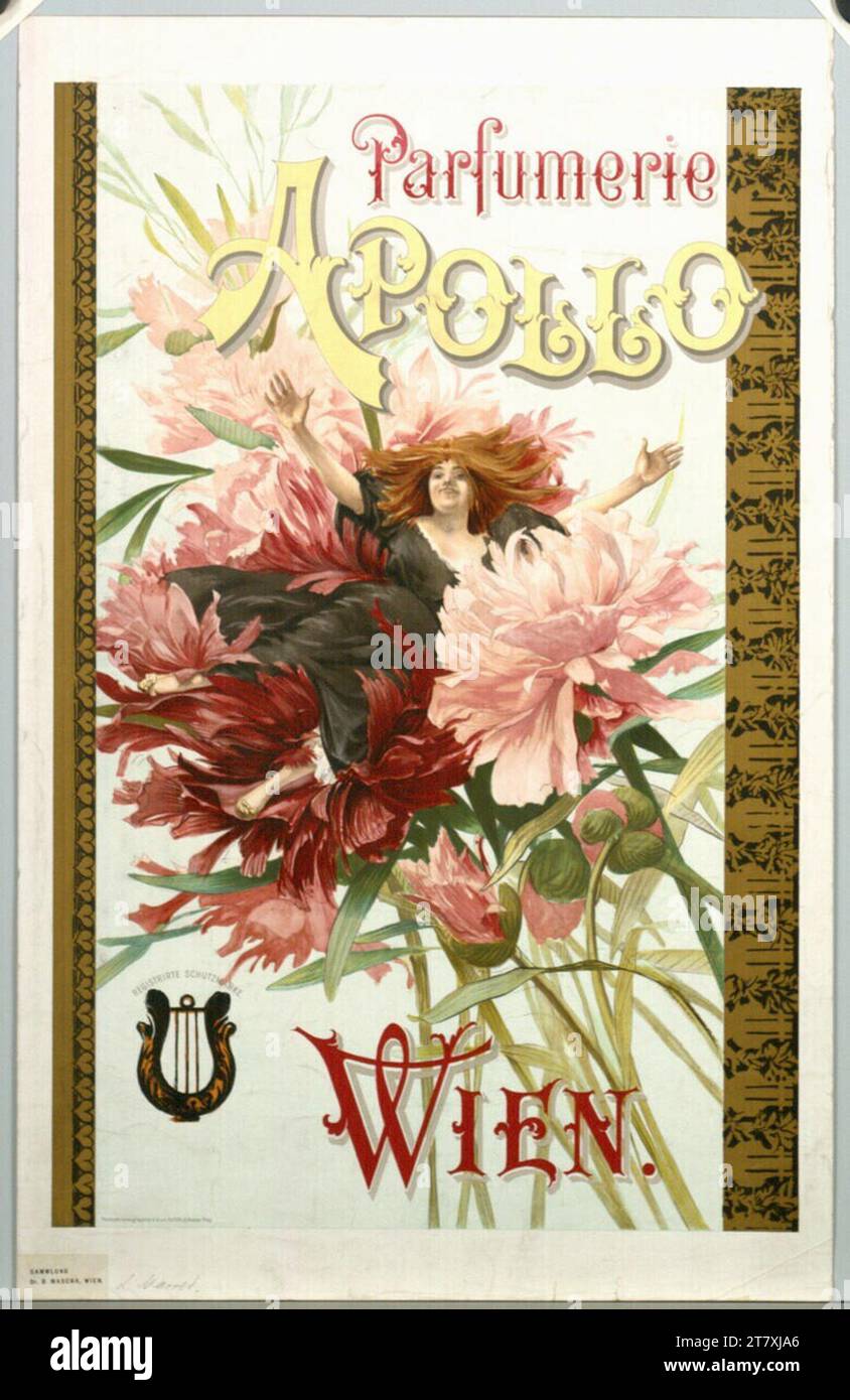 Ludek Marold Perfumerie Apollo, Vienna .. Color 1897 , 1897 Stock Photo ...