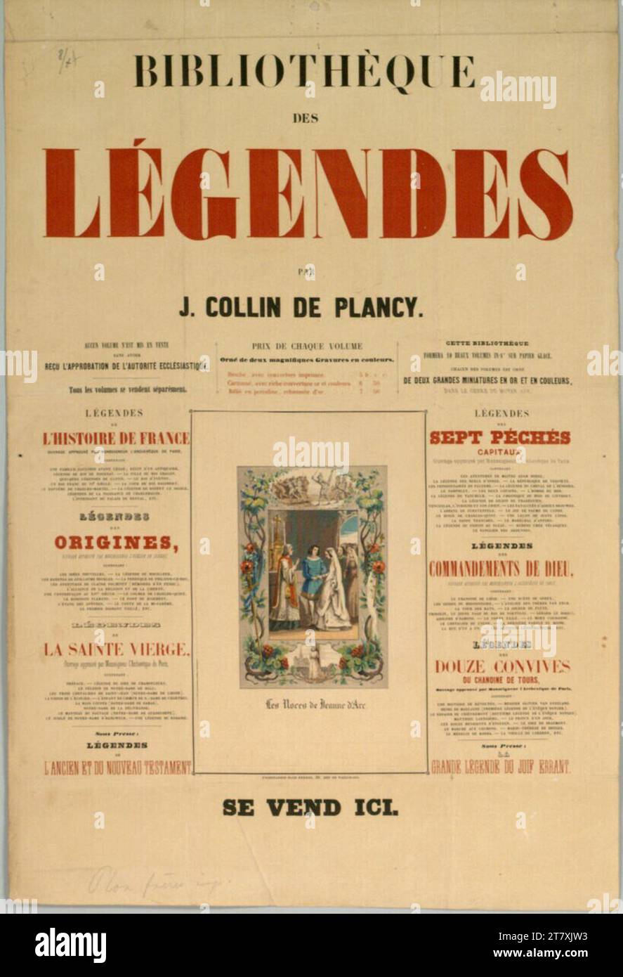 Anonym Library of legends by J. Collin de Plancy. Book pressure; Color ...