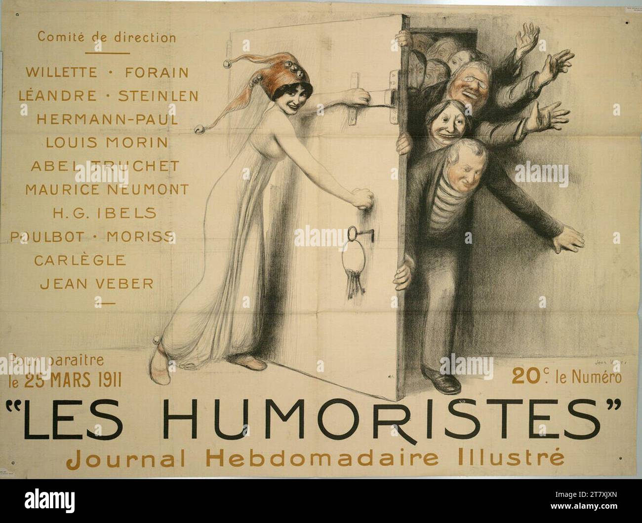 Jean Veber Humorists "; illustrated weekly newspaper. Color 1911 , 1911 ...