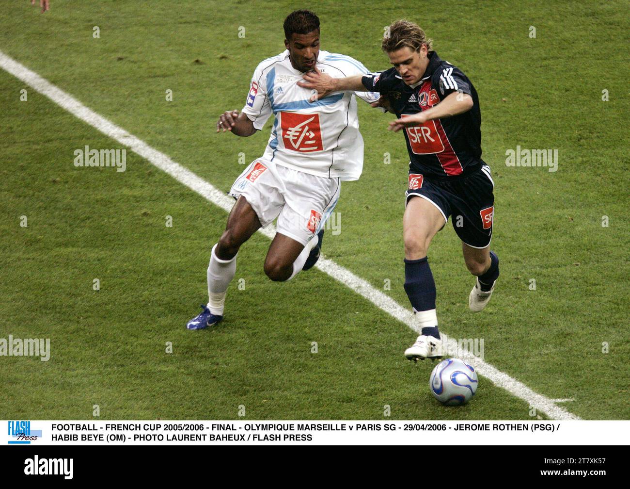 FOOTBALL - FRENCH CUP 2005/2006 - FINAL - OLYMPIQUE MARSEILLE v PARIS SG - 29/04/2006 - JEROME ...