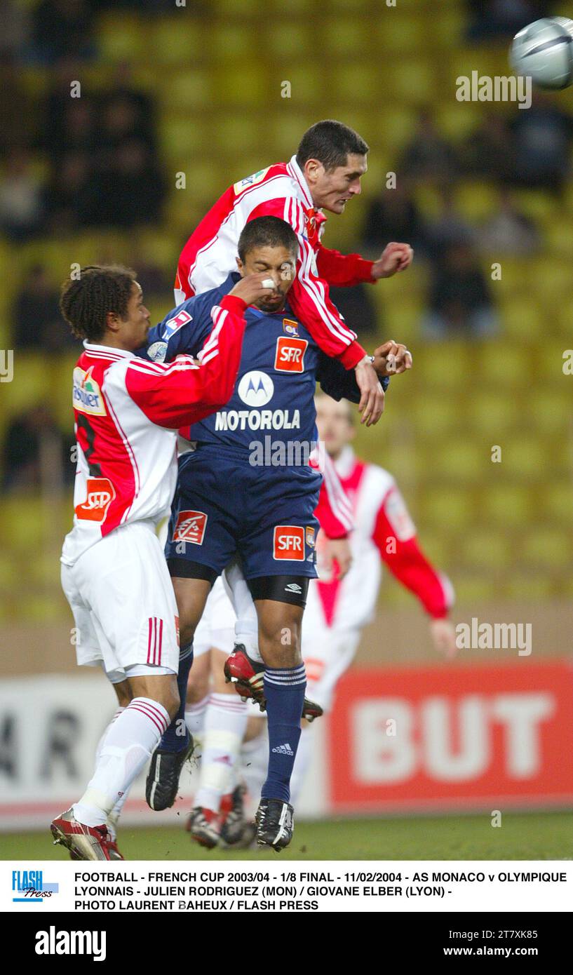 FOOTBALL - FRENCH CUP 2003/04 - 1/8 FINAL - 11/02/2004 - AS MONACO v ...