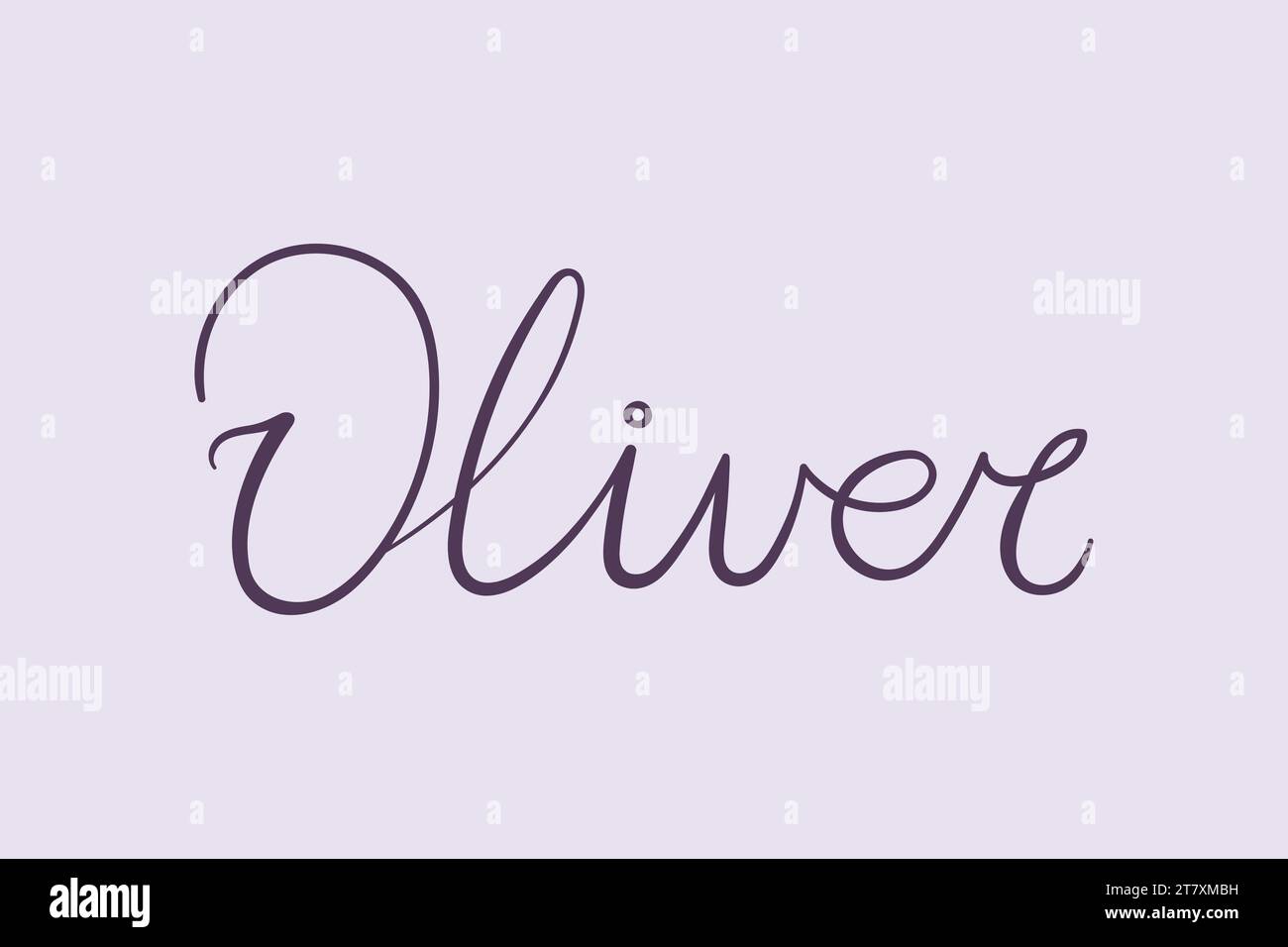 Oliver lettering Stock Vector Images - Alamy