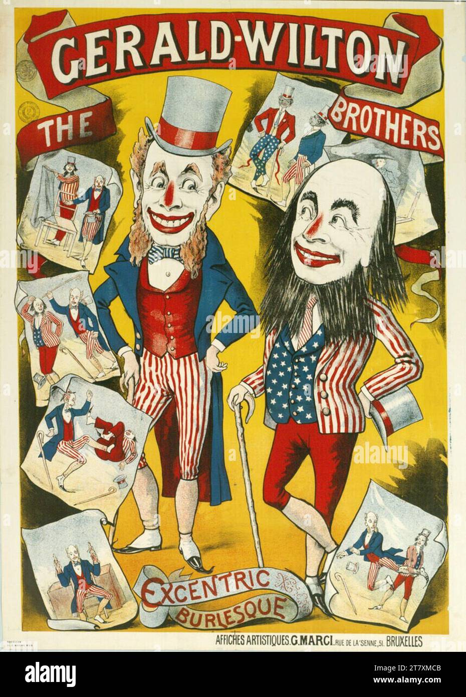 Anonym THE GERALD-WILTON BROTHERS; EXCENTRIC BURLESQUE. Color around ...