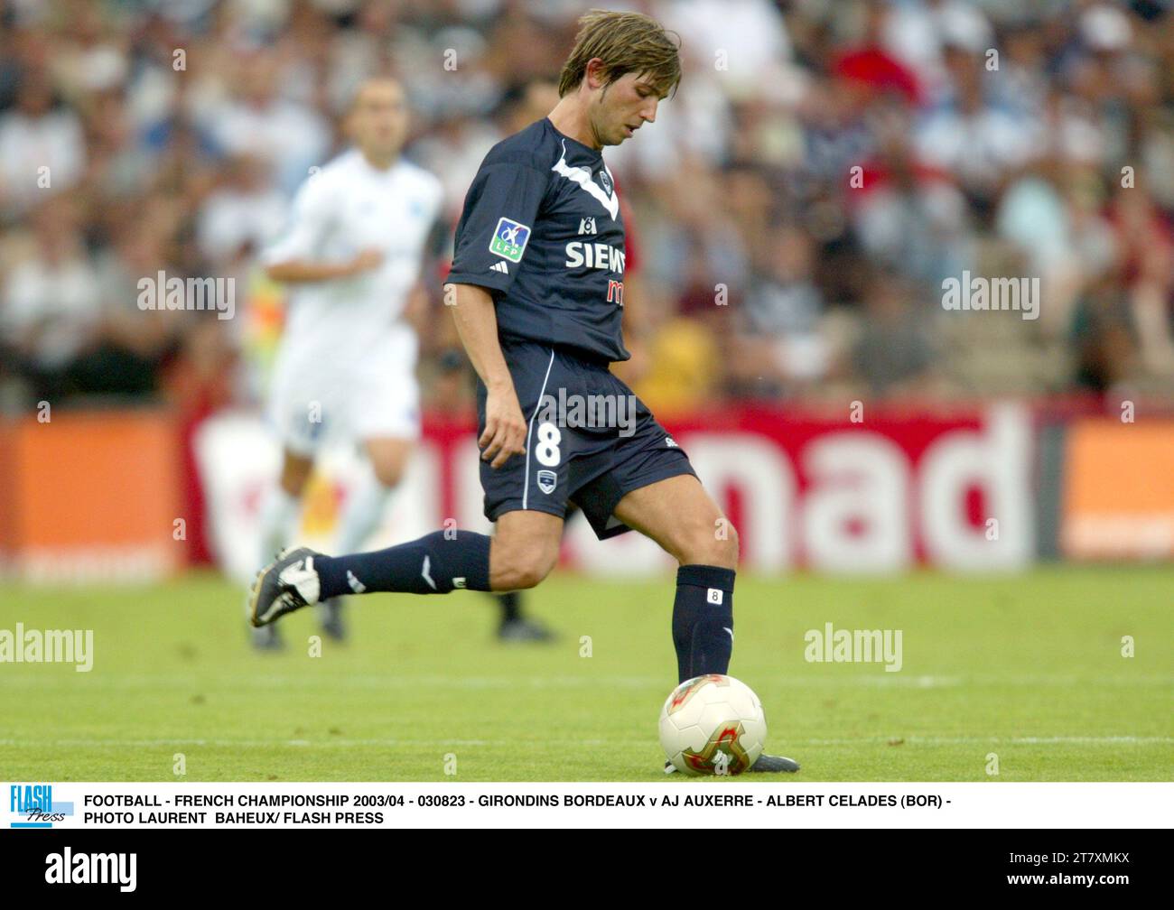 FOOTBALL - FRENCH CHAMPIONSHIP 2003/04 - 030823 - GIRONDINS BORDEAUX v AJ AUXERRE - ALBERT ...