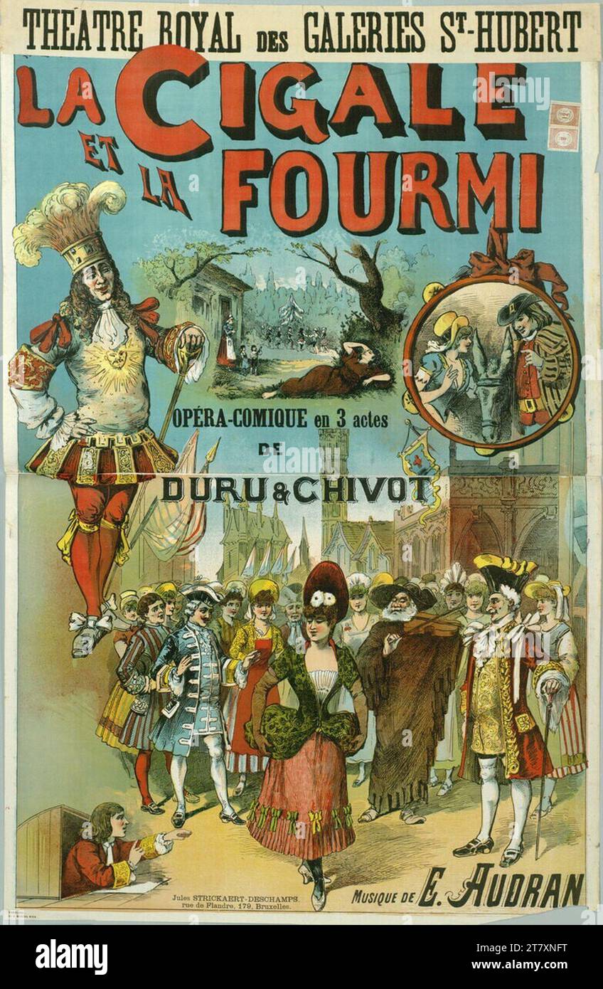 Anonym Theater Royal of Galeries St. Hubert; THE GRASSHOPPER AND THE ...