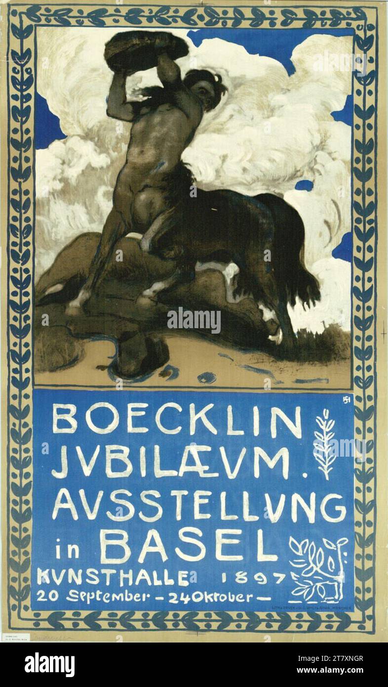 Hans Sandreuter Boecklin Jubilaeum. Exhibition in Basel; ART GALLERY; 1897. Color 1897 , 1897 ...
