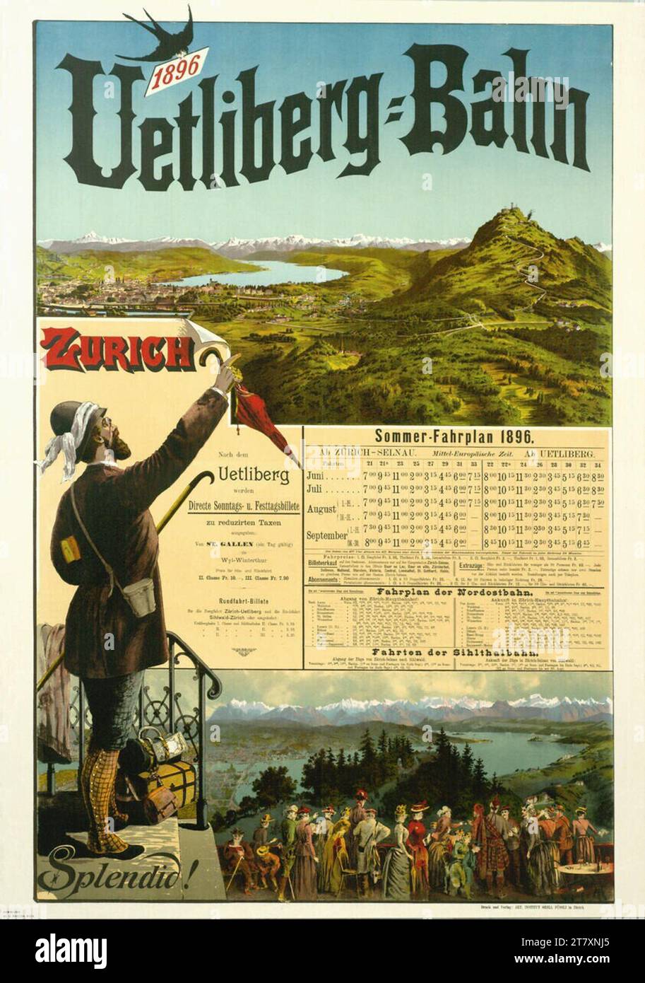 Summer timetable 1896 hi-res stock photography and images - Alamy