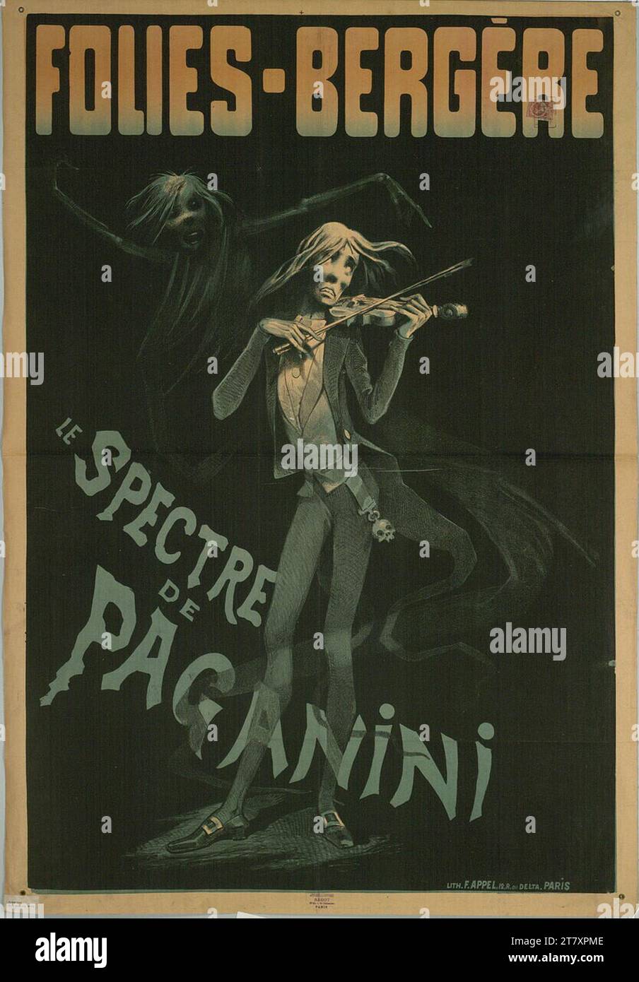 Alfred Choubrac SHEPHERDESS FOLLIES; Paganini's spectrum. Color around ...