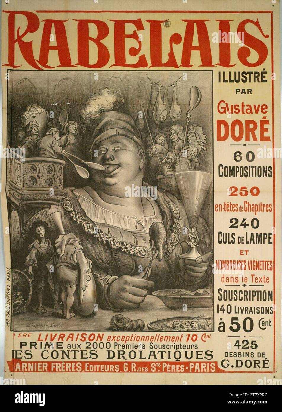 Gustave Doré Rabelais; Illustrated by Gustave Doré. Color around 1880 ...