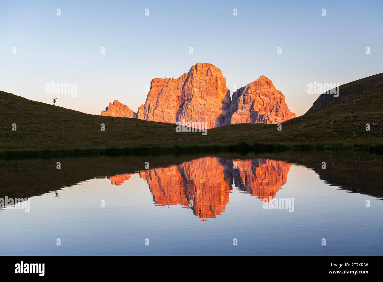 Pelmo mountain reflected hi-res stock photography and images - Alamy