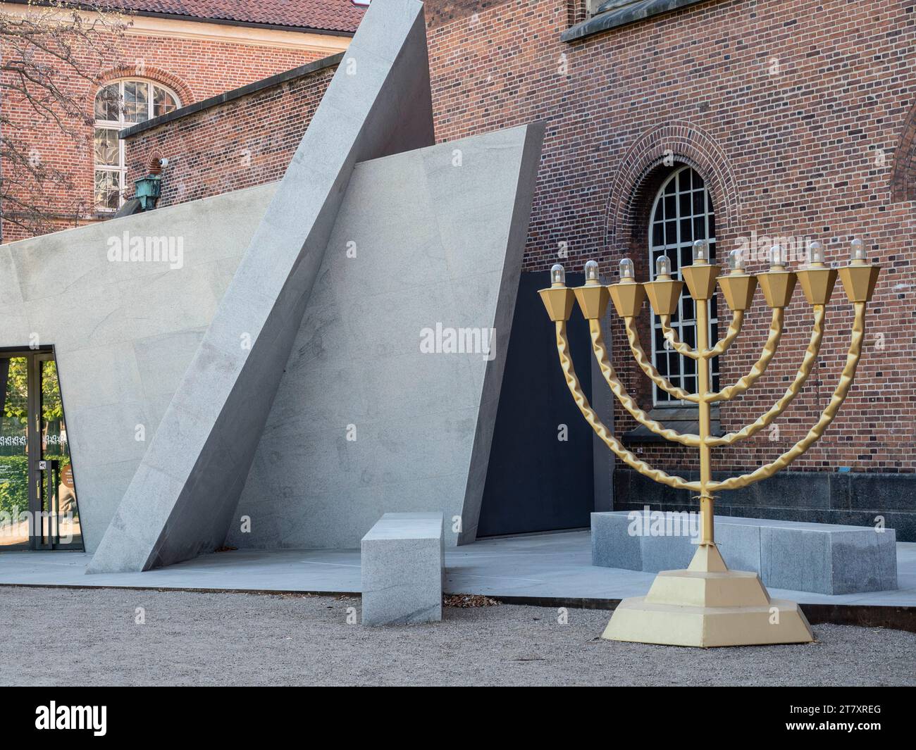 New entrance to the Jewish Museum, Royal Library, Copenhagen, Denmark ...