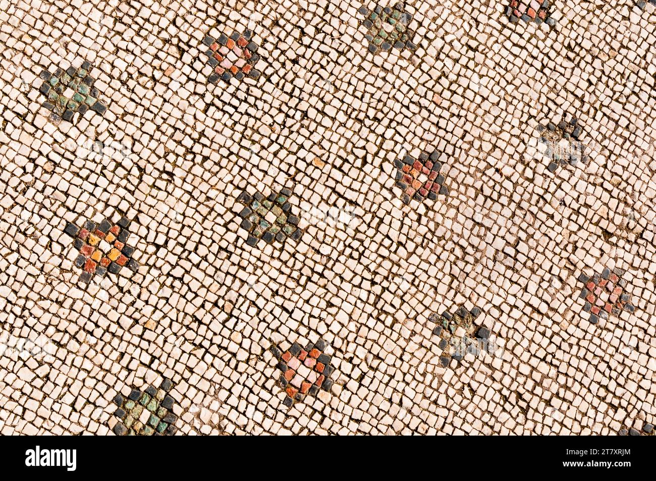 Mosaic flooring at Roman Villa of Quintilii, Appian Way, Rome, Latium ...