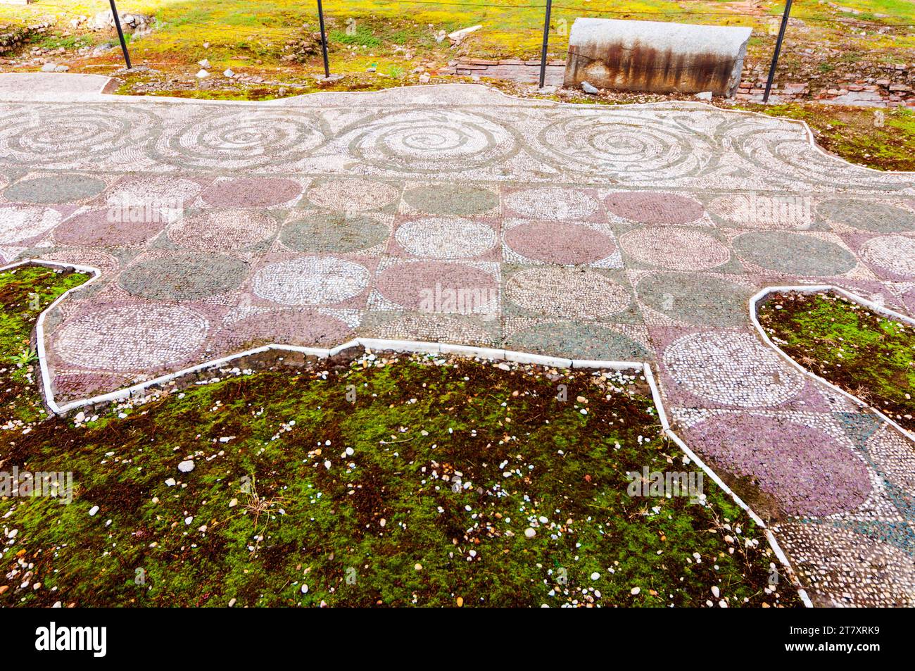Floor, Palestra, Gym, inner courtyard, Baths of Caracalla, UNESCO World ...