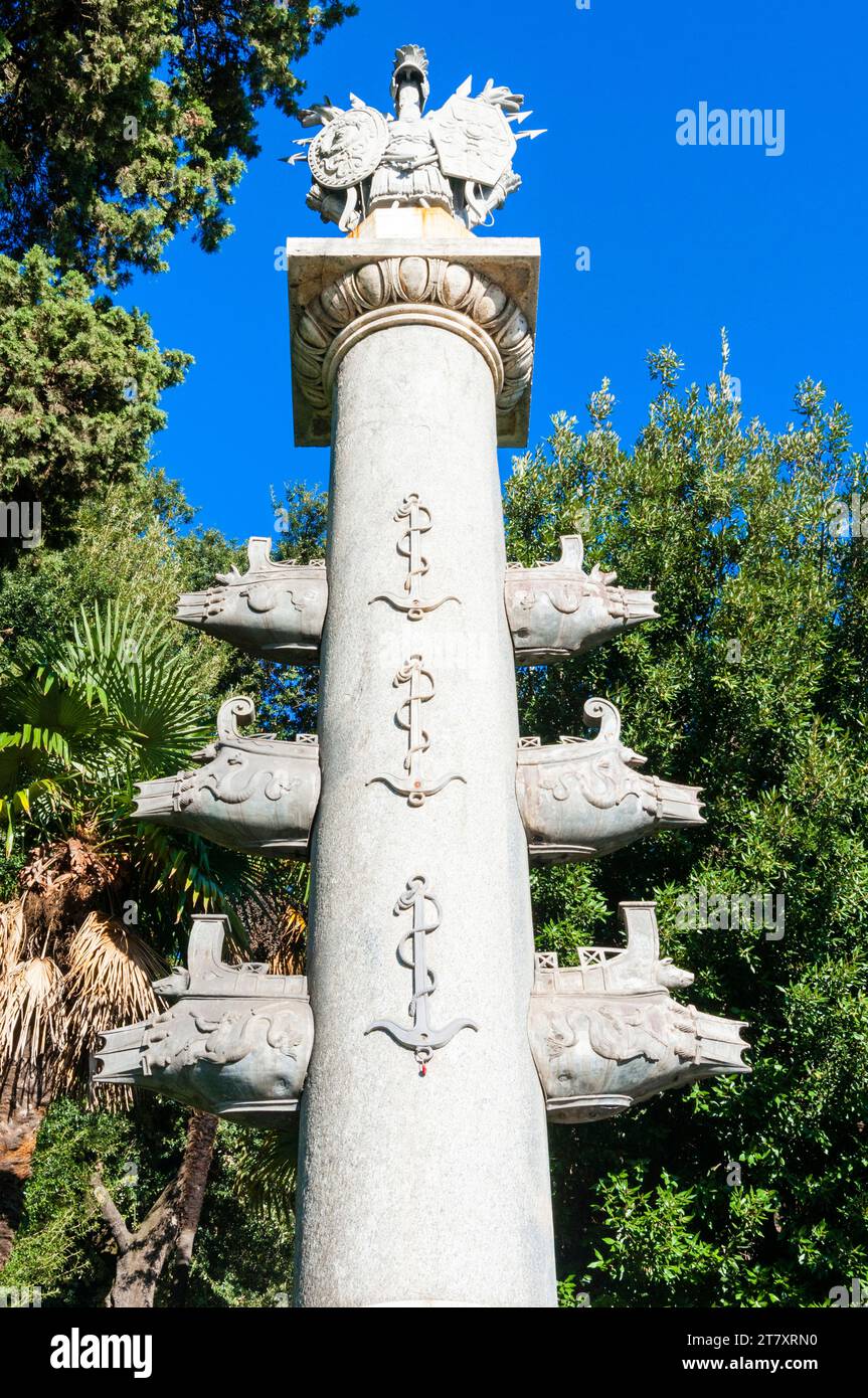Columna Rostrata, Terrace at Pincio Hill, Piazza del Popolo, UNESCO ...