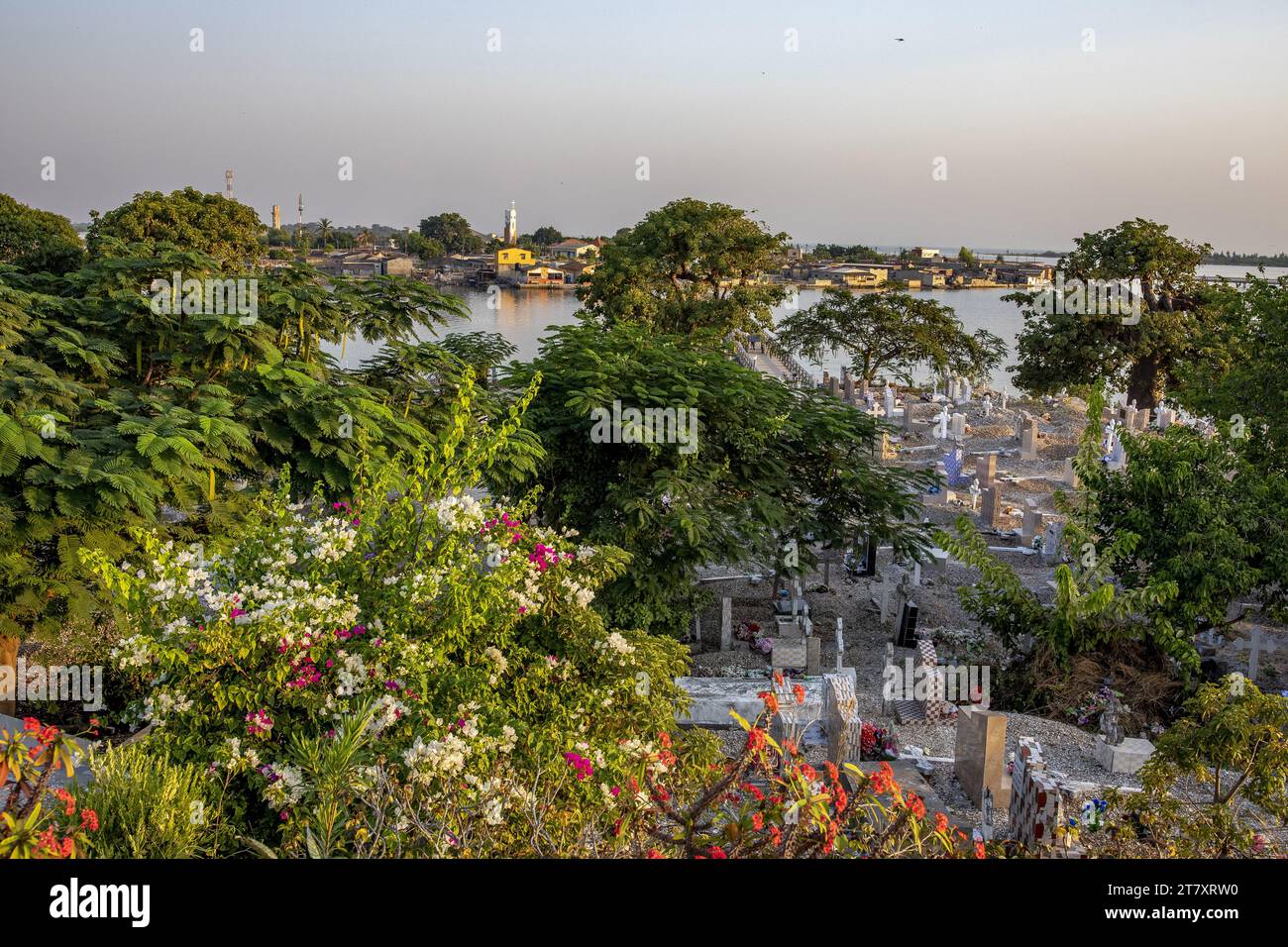 Catholic graveyard in Fadiouth, Senegal, West Africa, Africa Stock ...