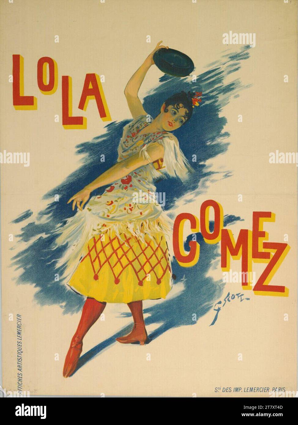 Georges Scott Lola Gomez. Color around 1900 Stock Photo - Alamy