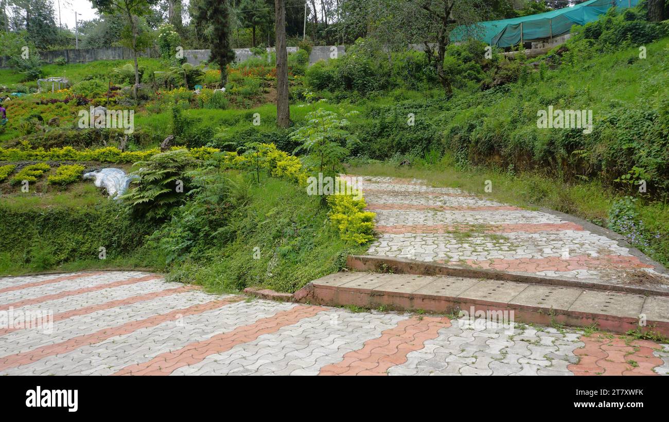 Beautiful scenic garden of Kodaikanal Bryant Park. One of the must ...