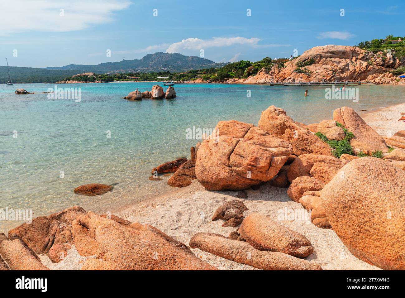 Capriccioli beach, Costa Smeralda, Sardinia, Italy, Mediterranean ...
